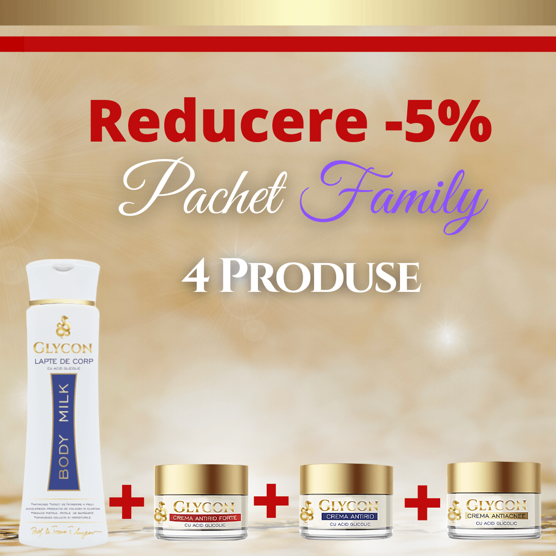 Gama de produse profesionale Glycon cu acid glicolic